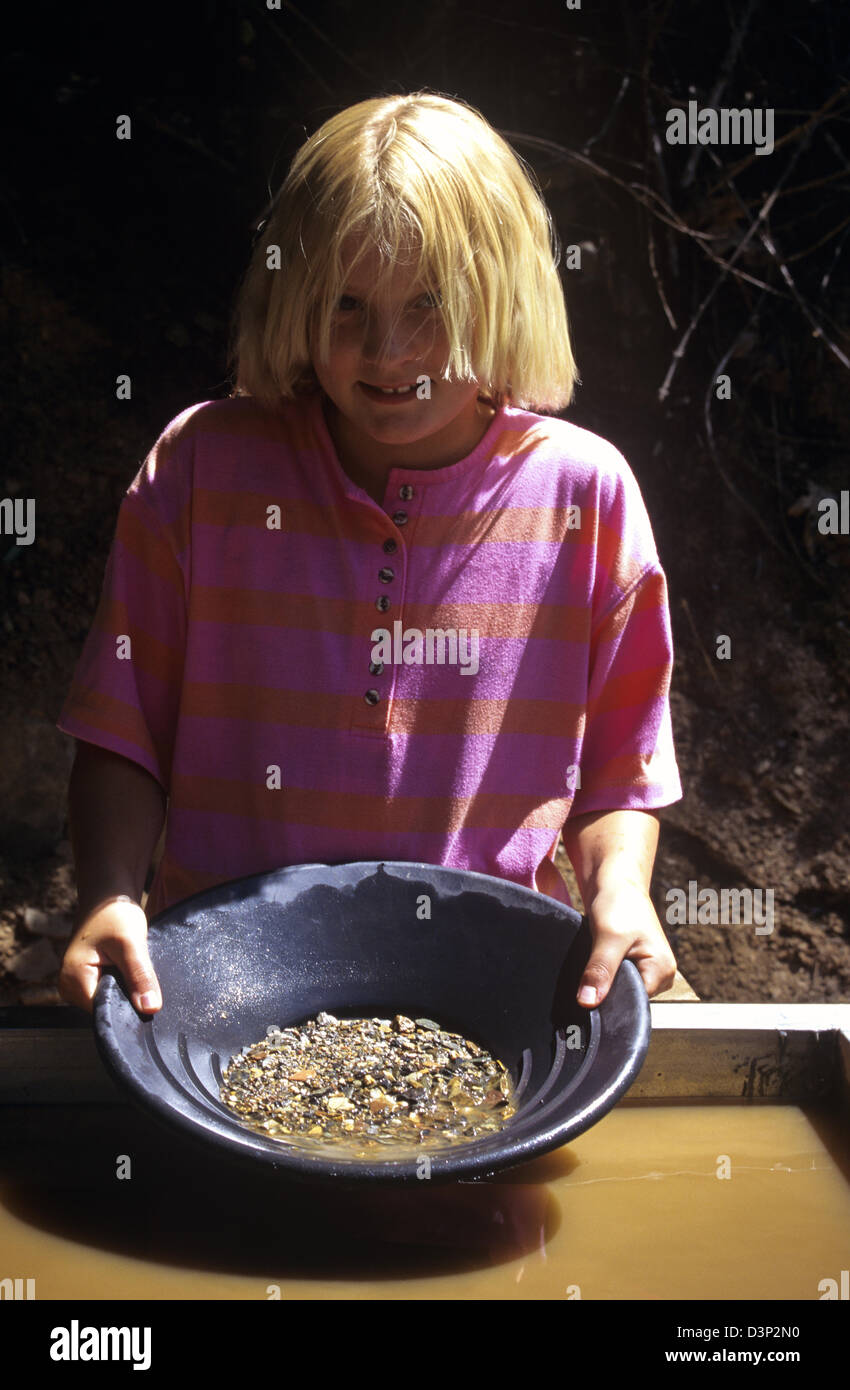 Gold panning at placervilles gold bug mine hi-res stock photography and ...
