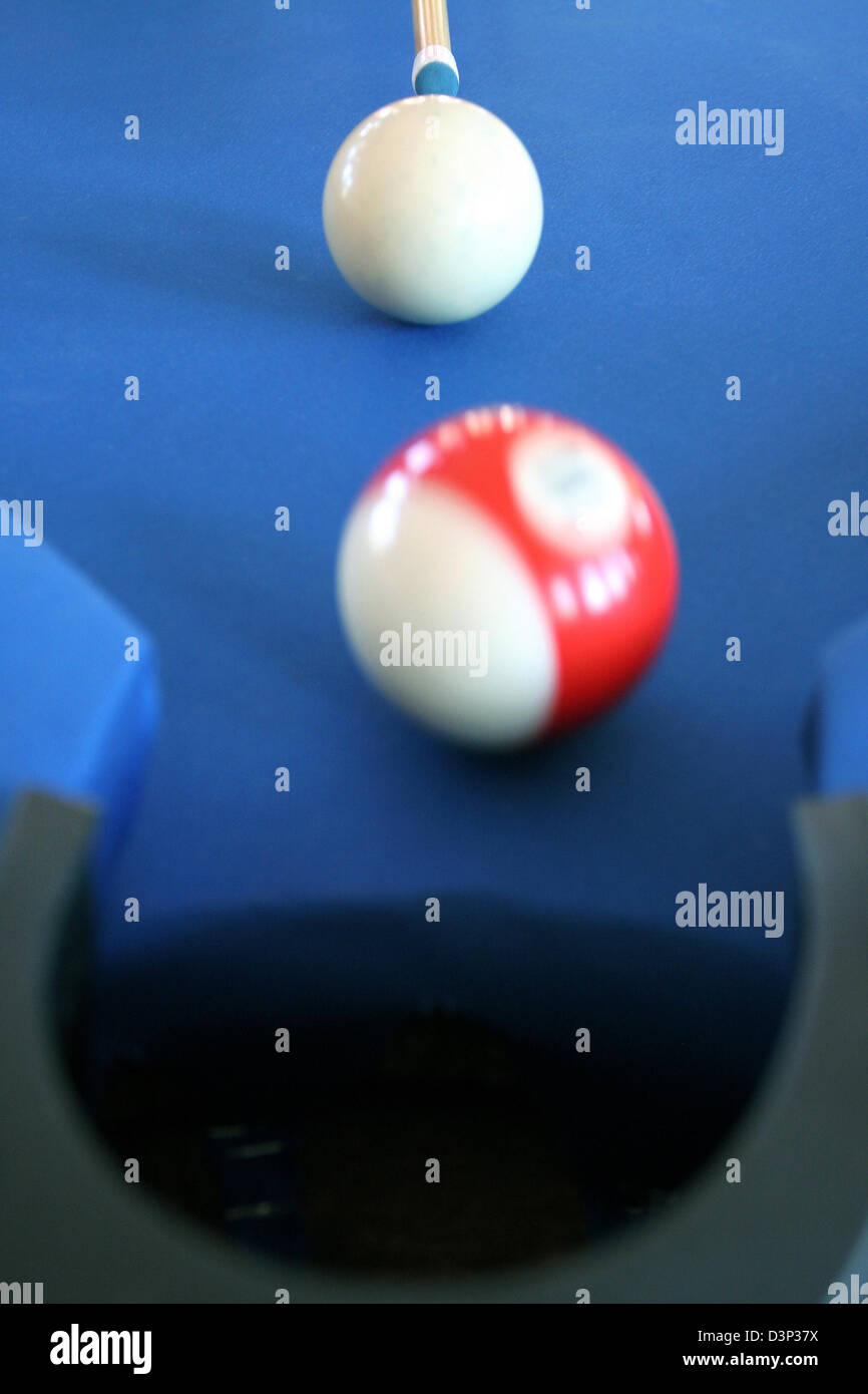 The picture shows a pool billiard table in Fethiye, Turkey, Saturday 27 ...