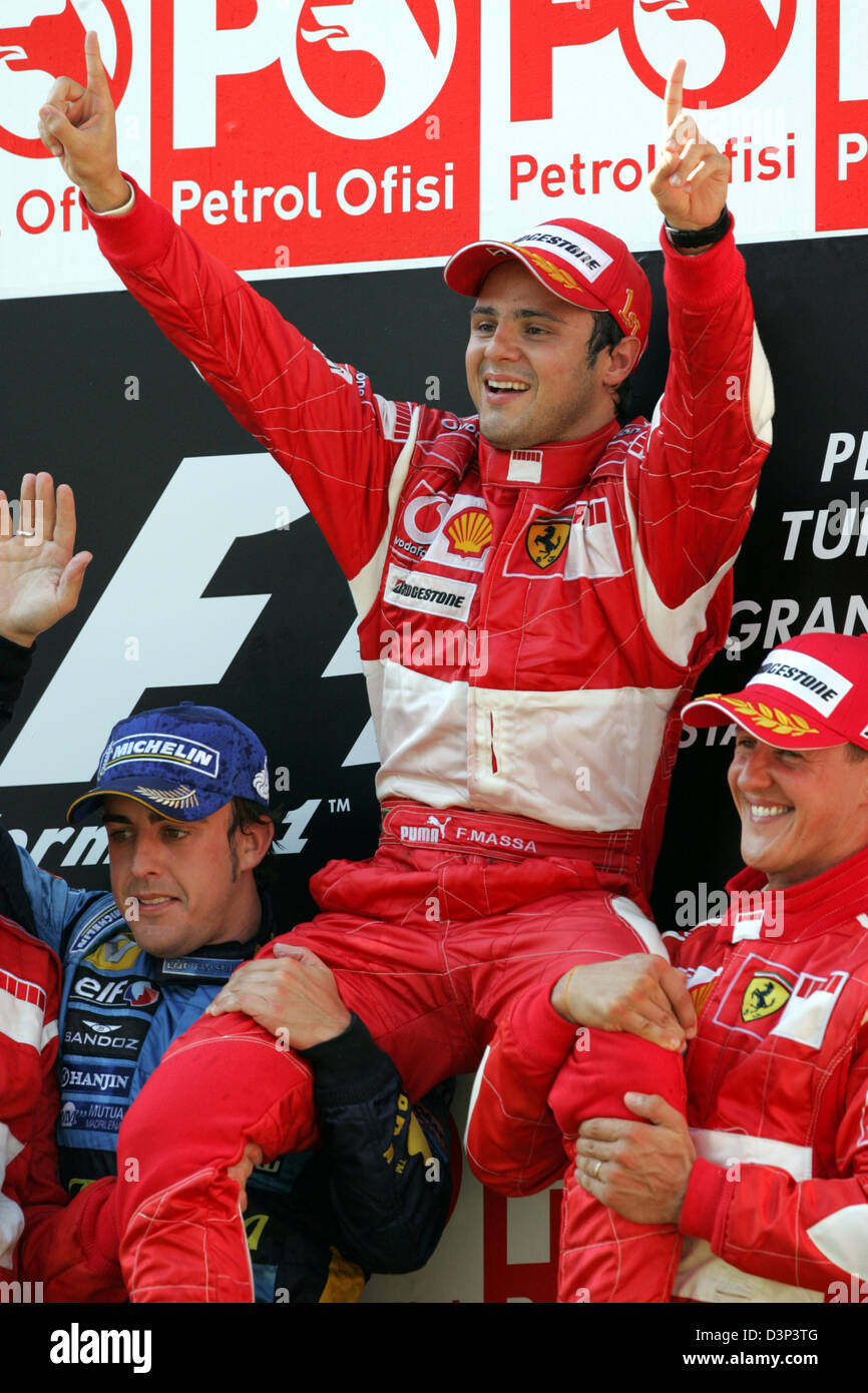Brazilian Formula One driver Felipe Massa of Scuderia Ferrari team is ...