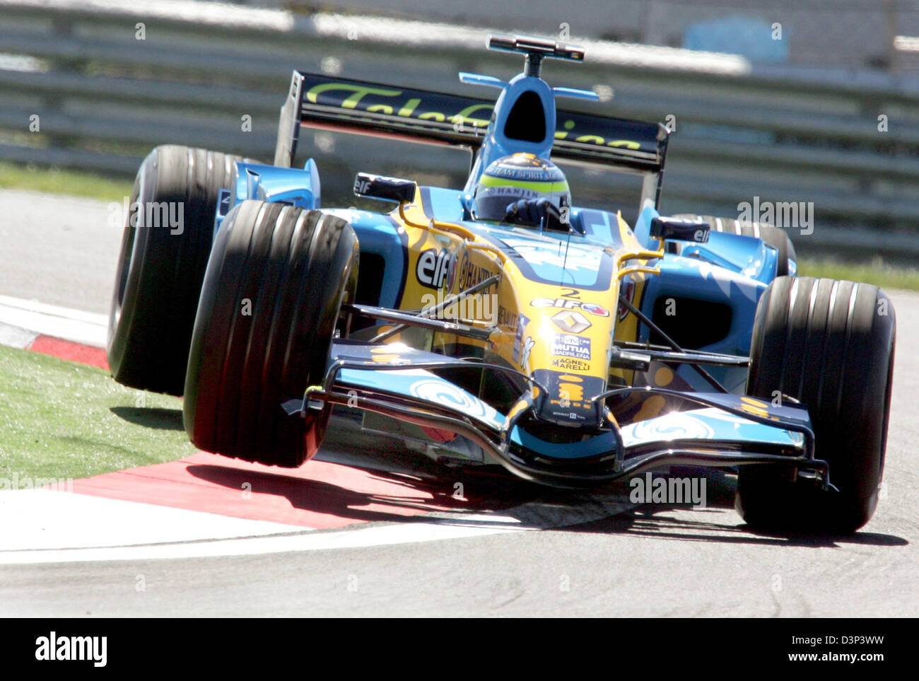 Italian Formula One driver Giancarlo Fisichella of Renault F1 team in ...