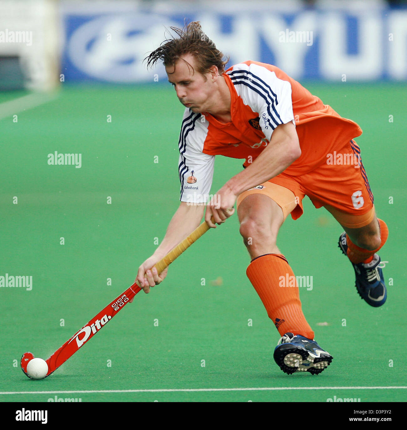 The photo shows the Dutch international field hockey player Thomas ...