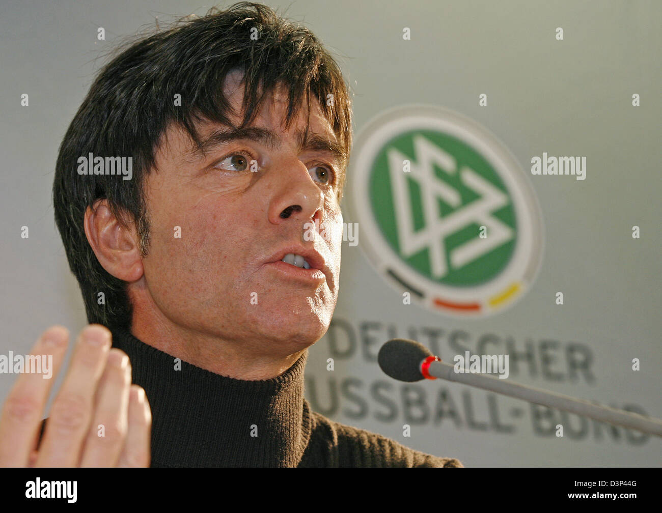 German national soccer team head coach Joachim Low is pictured during a ...