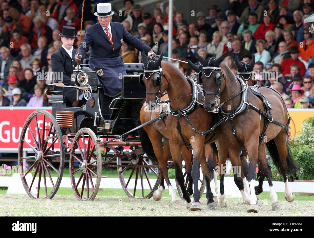 The picture shows the quadriga of German Michael Freund during the ...