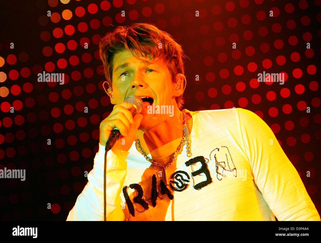 Morten Harket, singer of the Norwegian pop-band A-ha, performs during ...