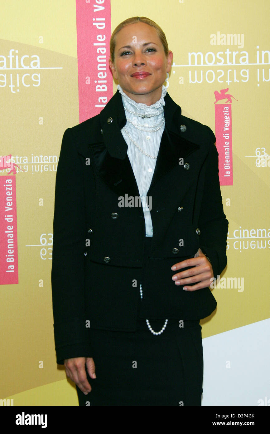 US actress Maria Bello smiles for photographers at a photocall for her ...