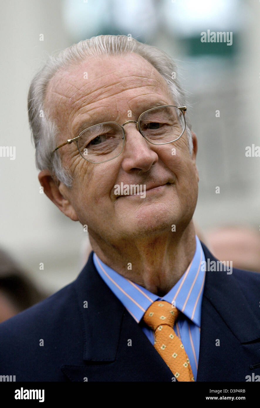 King Albert of Belgium is pictured during a reception at Laeken castle ...
