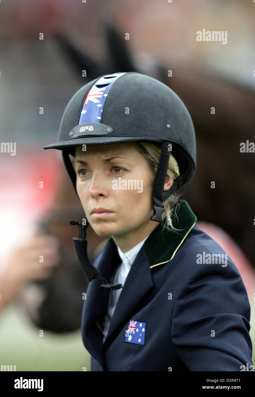 Australian show jumper Edwina Alexander follows the Jumping Competition ...