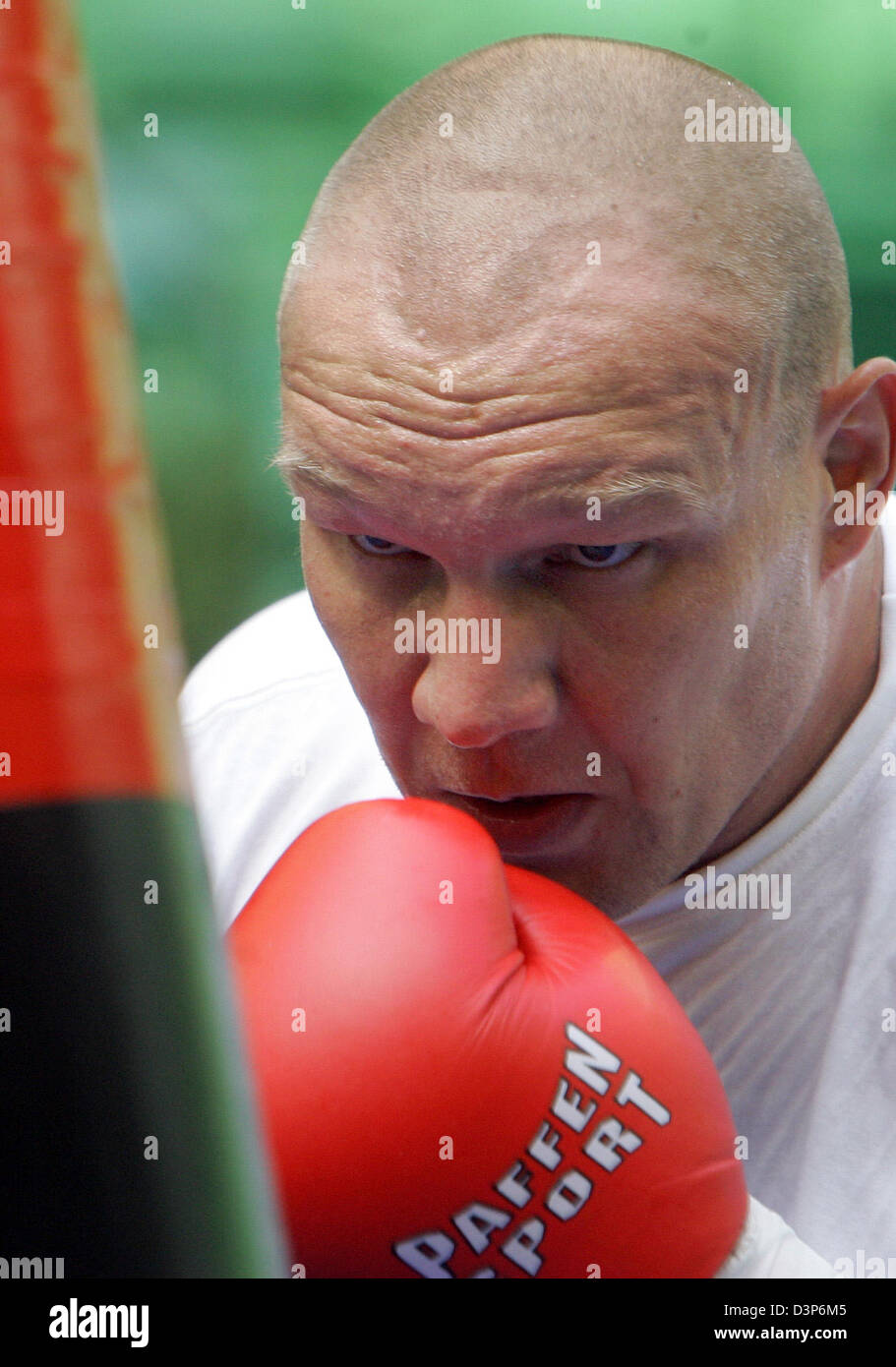 Former pro boxer German Axel Schulz pictured during a training for the ...