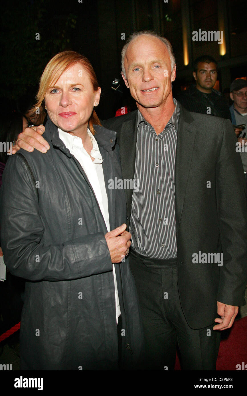 US American actor Ed Harris and wife May Madigan arrive at the premiere ...
