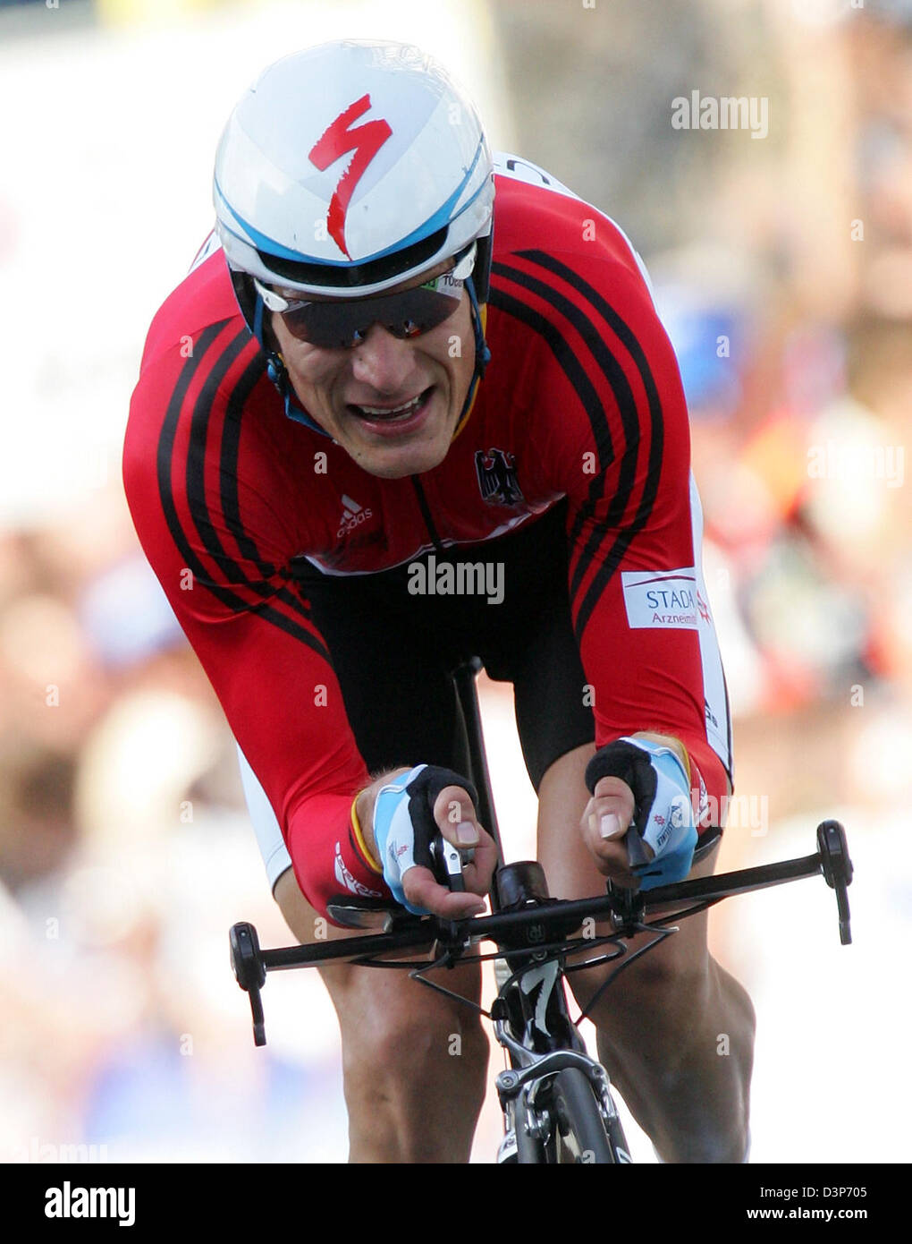 German cycling champion Sebastian Lang from Erfurt photographed in ...