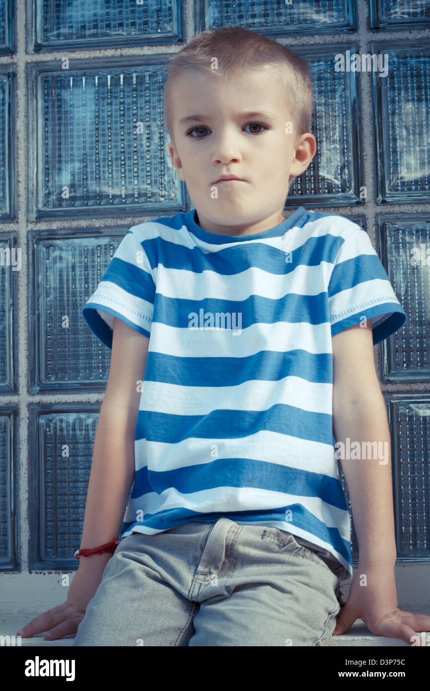 Portrait of boy (6-7 Stock Photo - Alamy