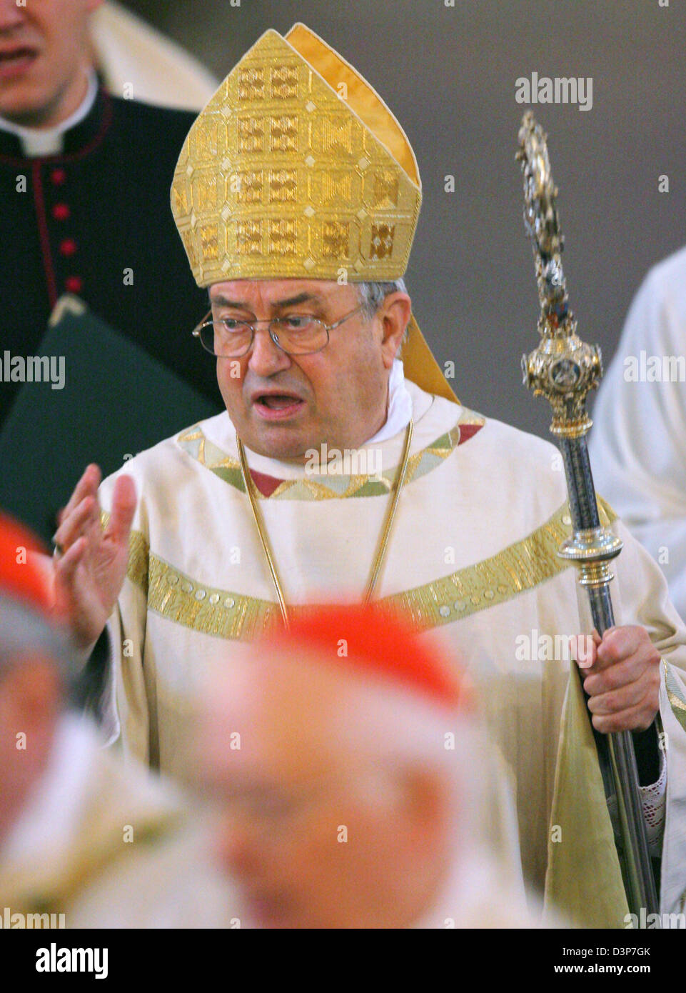 The President of the German Bishops' Conference, Cardinal Karl Lehmann ...