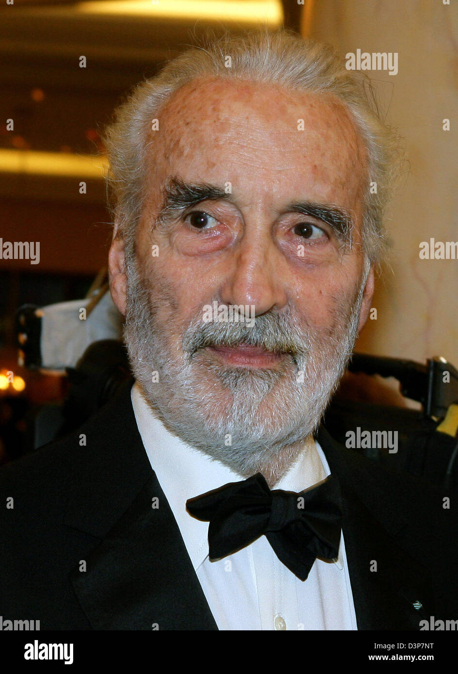 British actor Christopher Lee pictured at the Dreamball at the hotel ...
