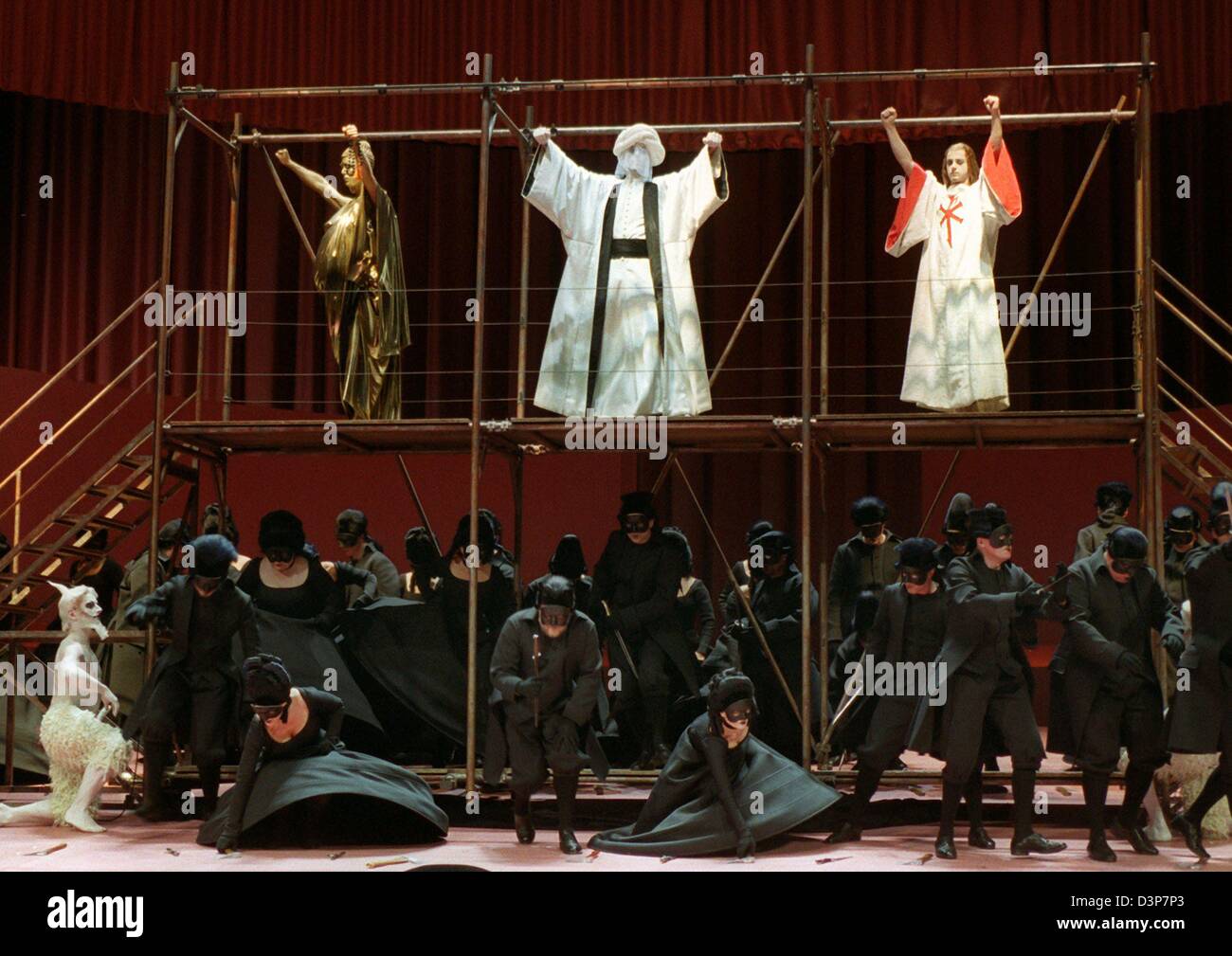 (FILE) - (L-R) Buddha, Mohamed, Poseidon and Jesus as the 'Spiritual ...