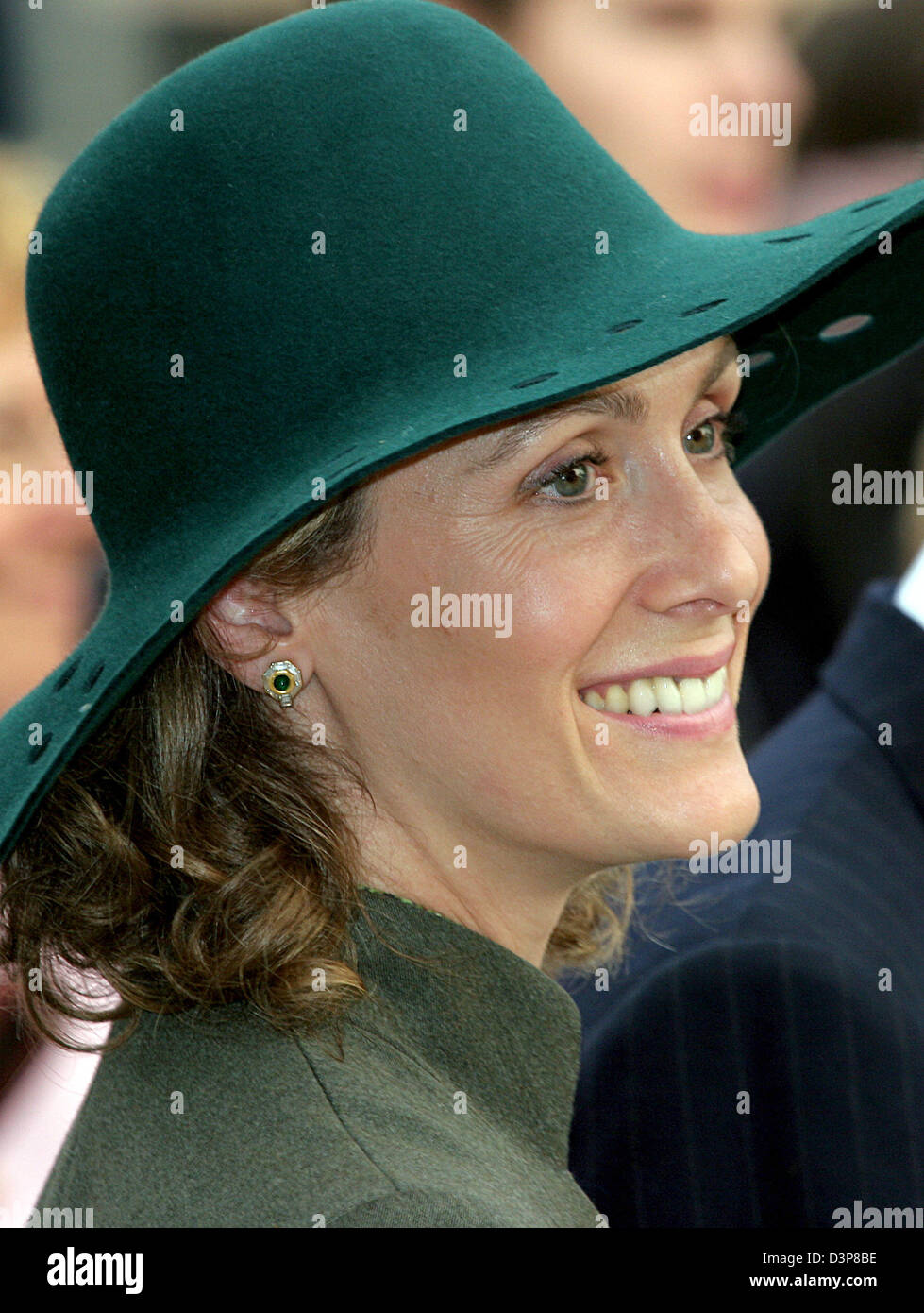 Sybilla, wife of Prince Guillaume of Luxembourg, arrives to the church ...