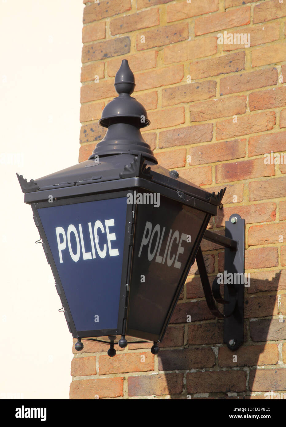 Blue Police Sign High Resolution Stock Photography and Images - Alamy