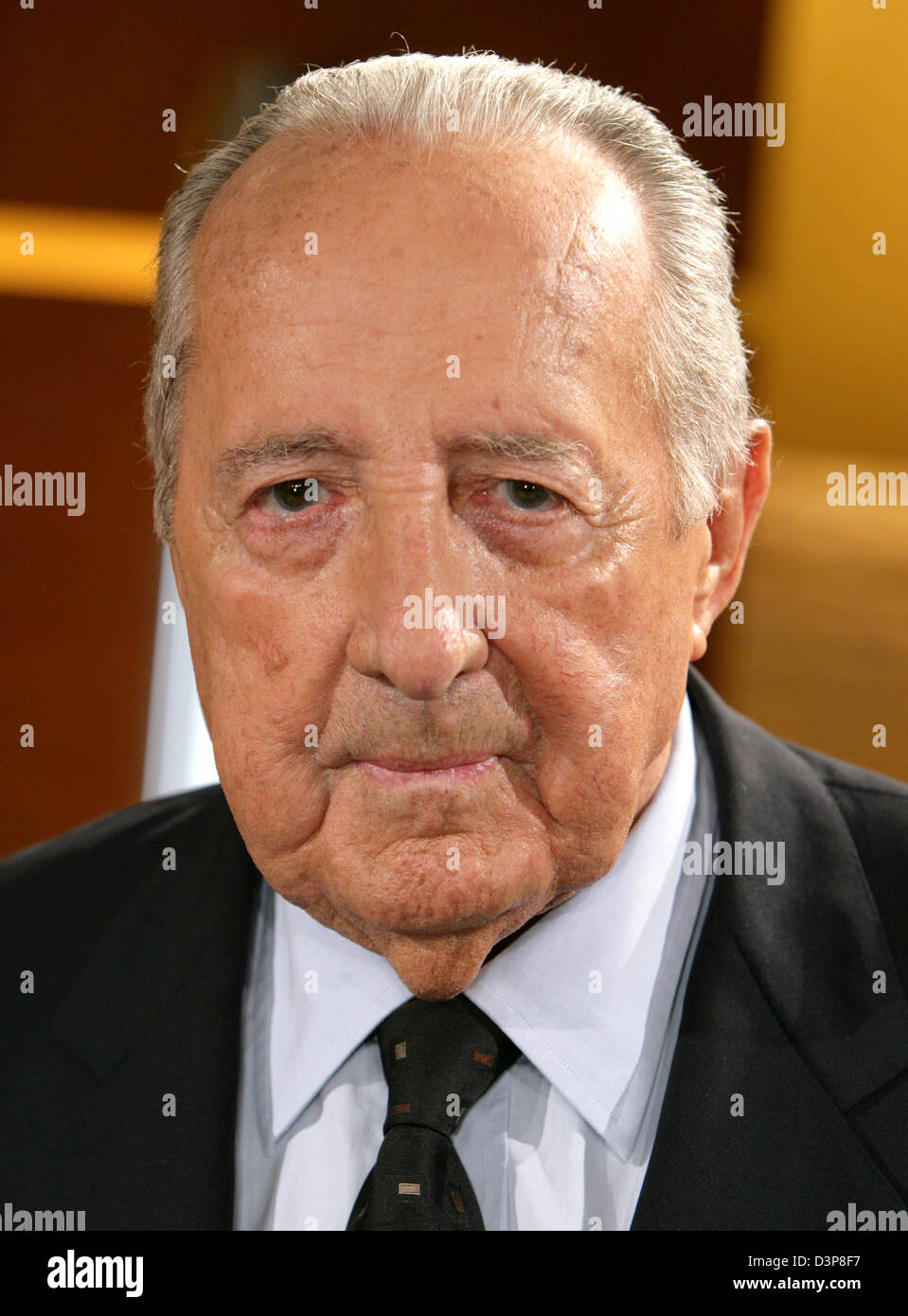 German media journalist and author Peter Scholl-Latour pictured at the ...