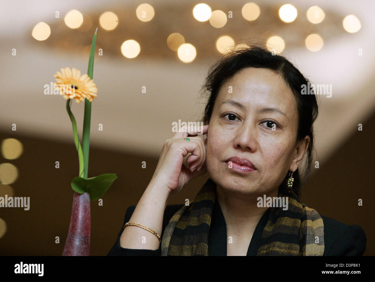 Indian author Mamang Dai pictured in Frankfurt, Germany, 02 October ...