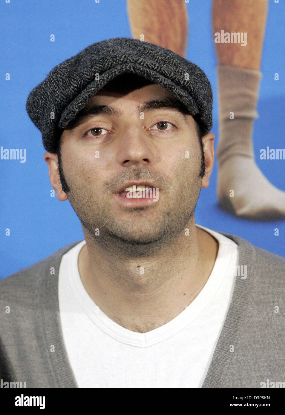 German director Tobi Baumann poses at a photocall for his film ...