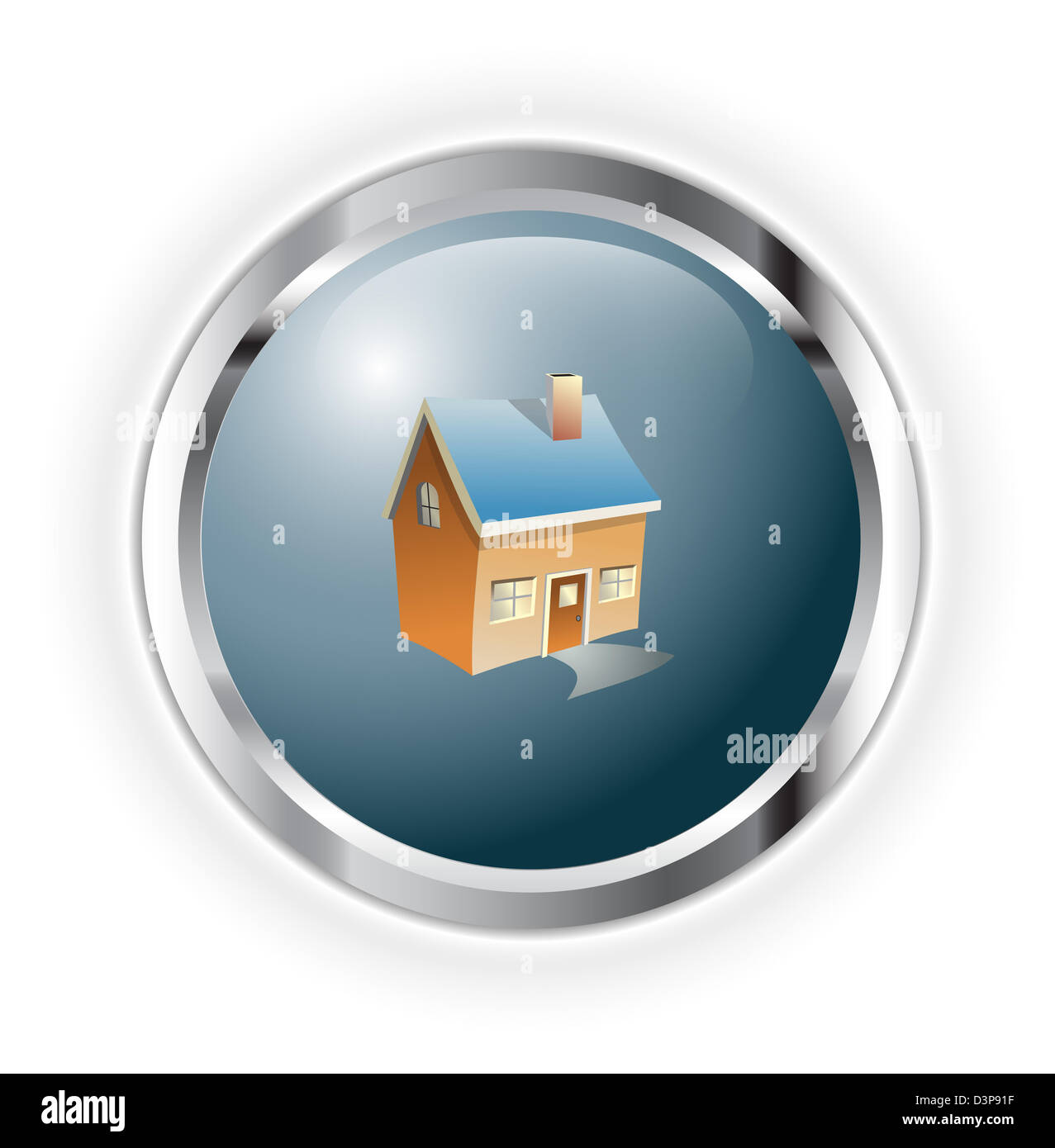 Family portrait architecture home Cut Out Stock Images & Pictures - Alamy