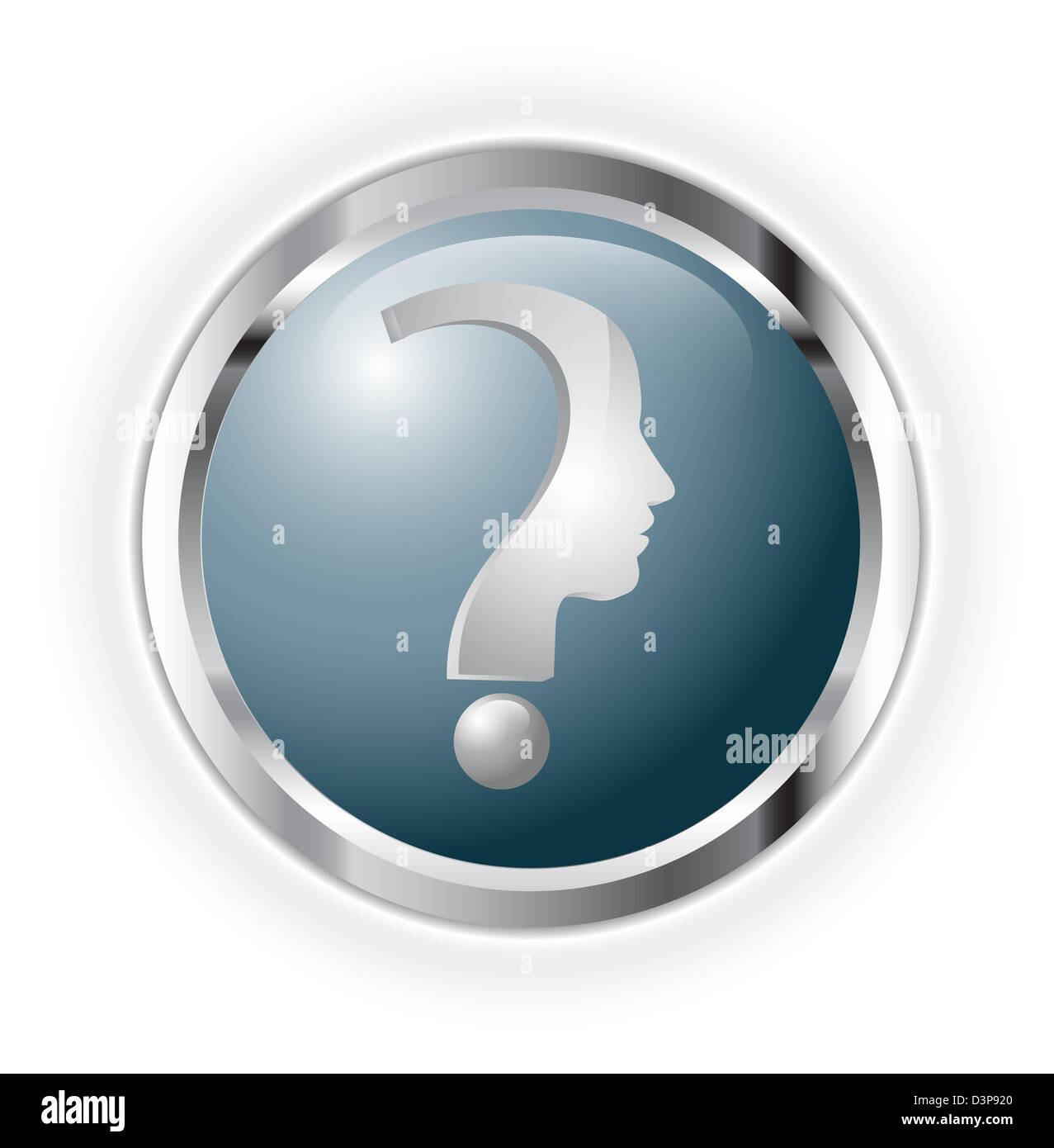 Question mark head male hi-res stock photography and images - Alamy