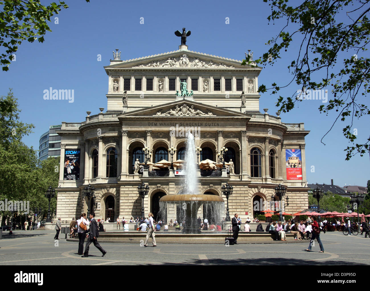 The 'Alte Oper' (Old Opera), a major local concert hall, photographed ...