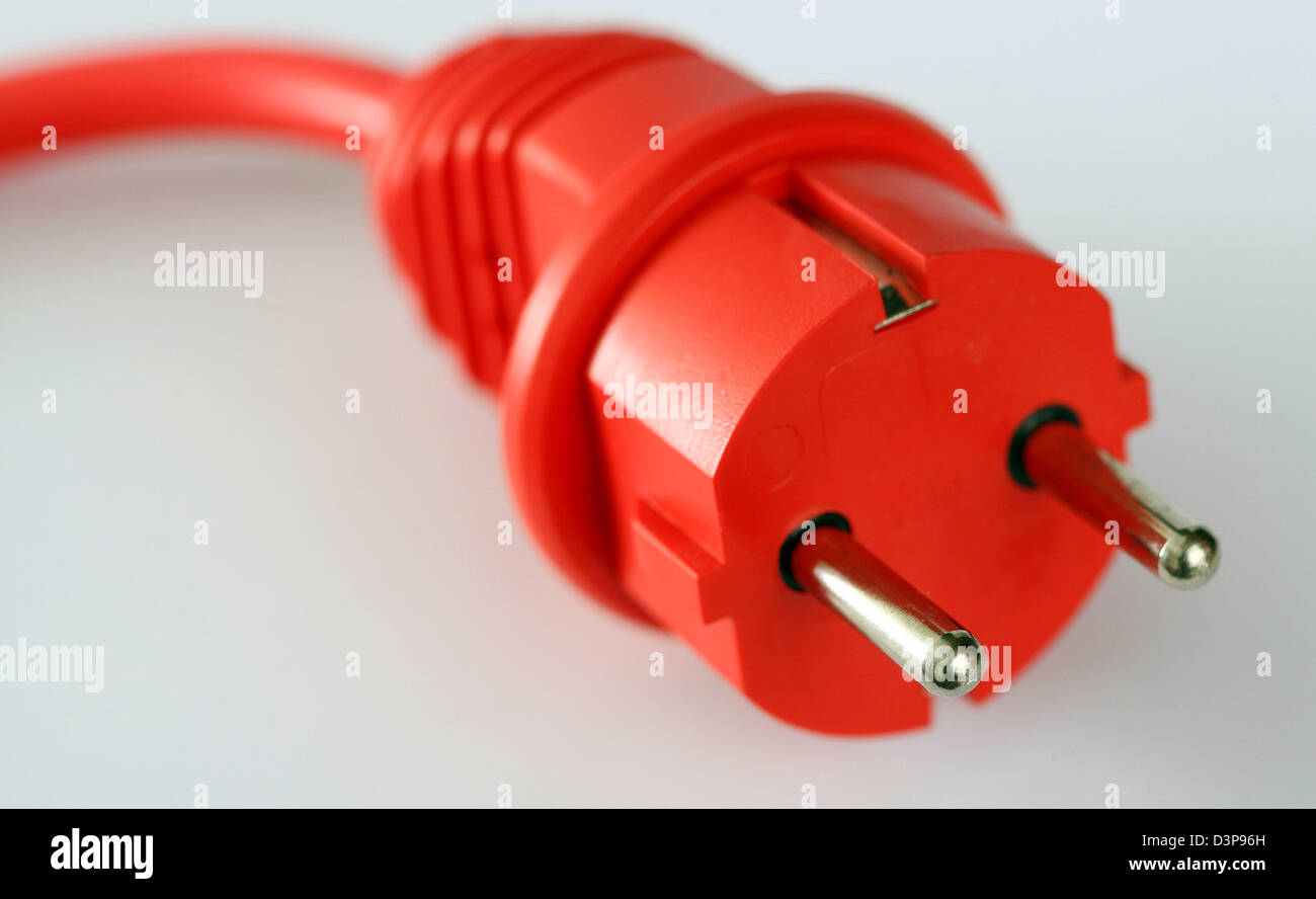 A red plug photographed in Bonn, Germany, Wednesday, 04 October 2006 ...