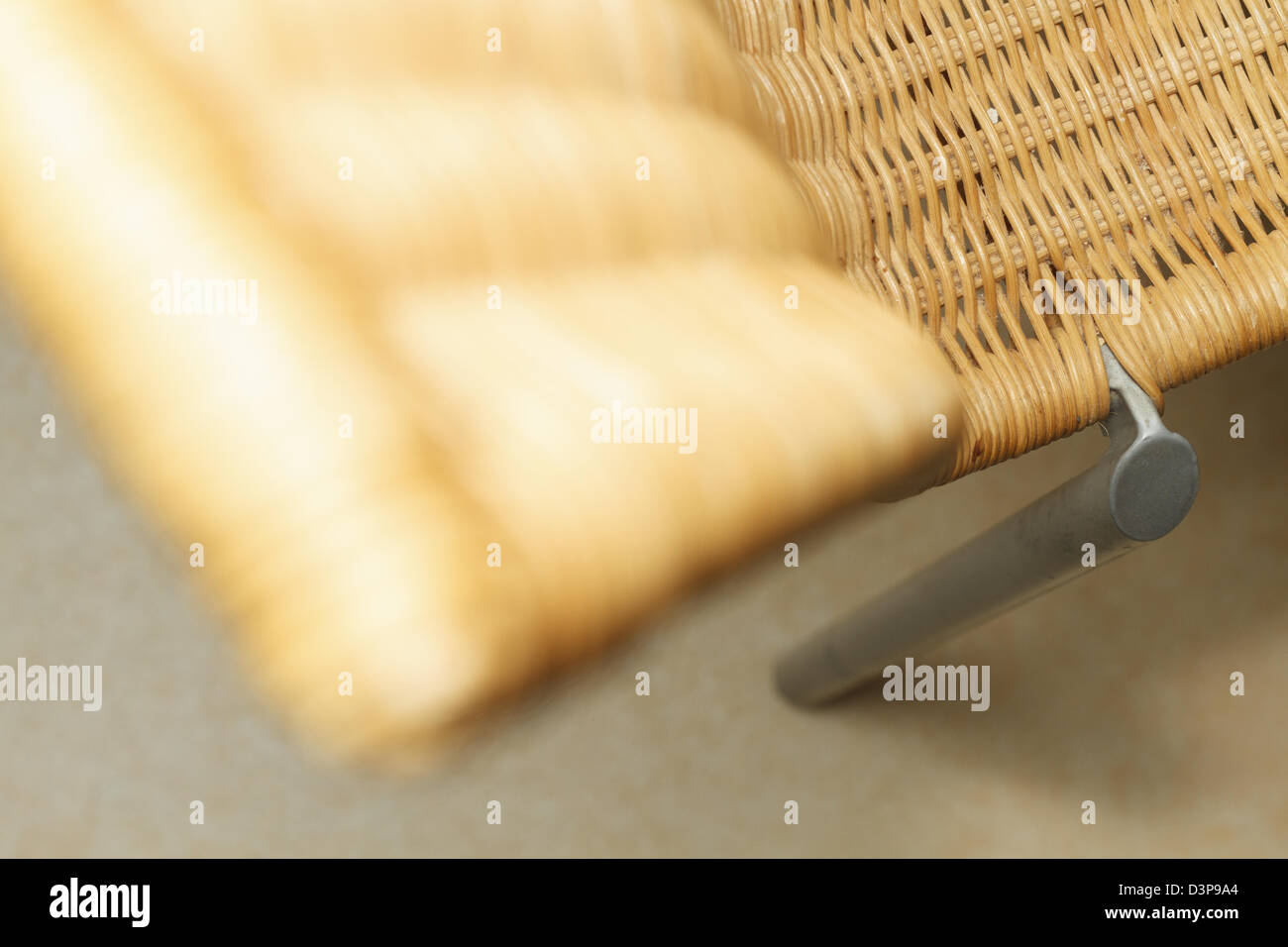Detail of wicker chair Stock Photo - Alamy