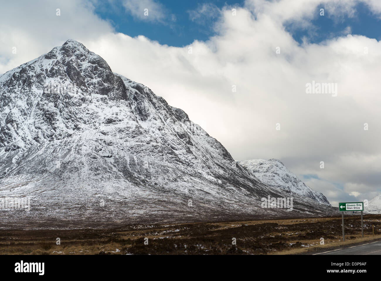 Stob Dearg and entrance to Etive valley Stock Photo - Alamy