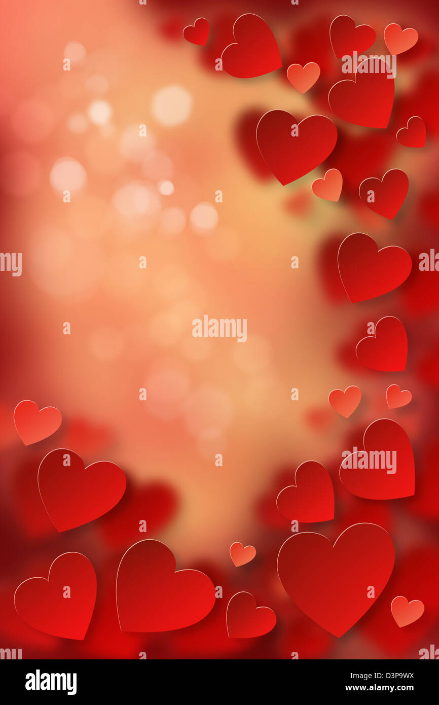 Love theme, red background Stock Photo - Alamy