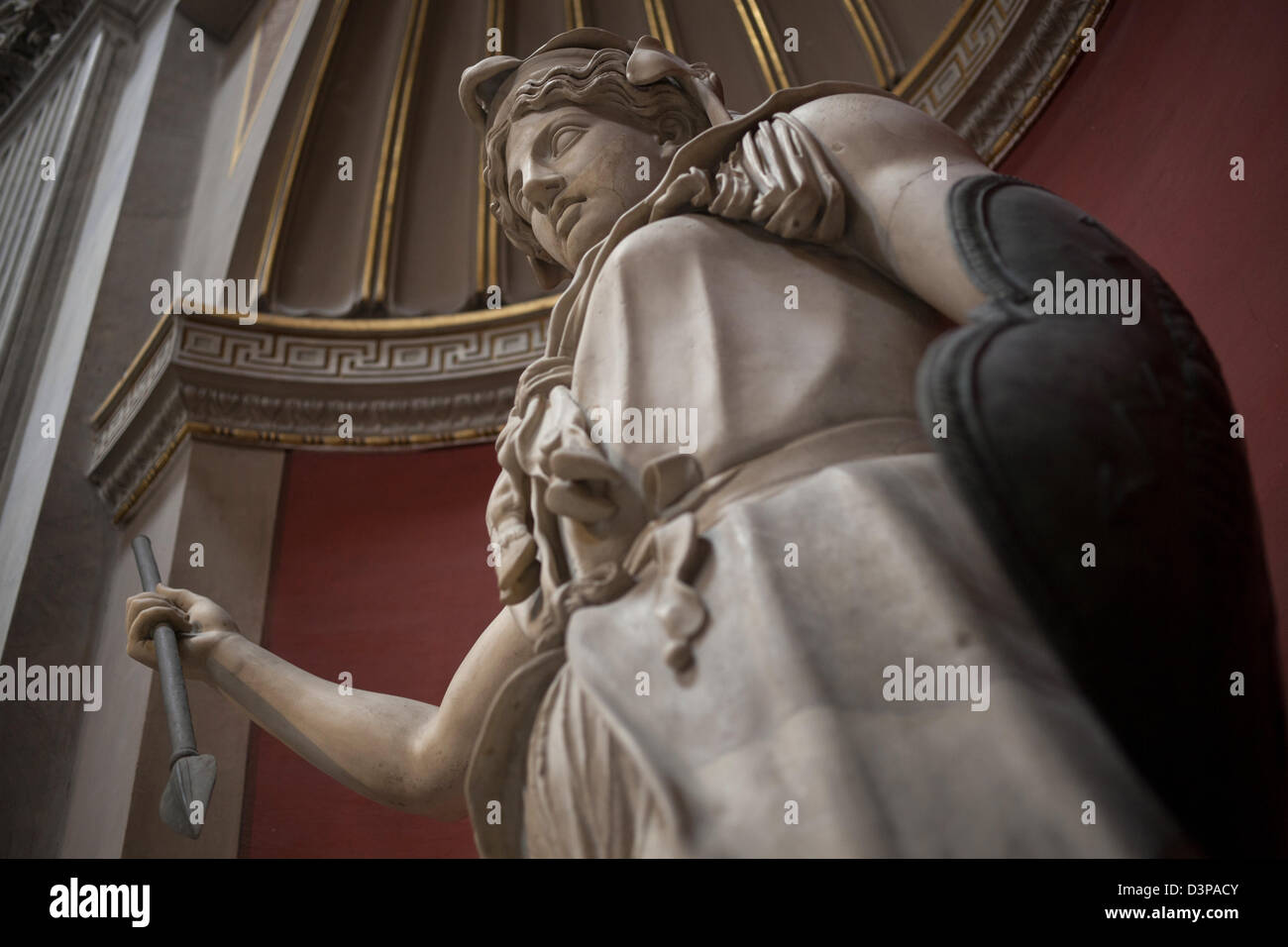 Colossal statue of a goddess on display in the Vatican museum Stock ...