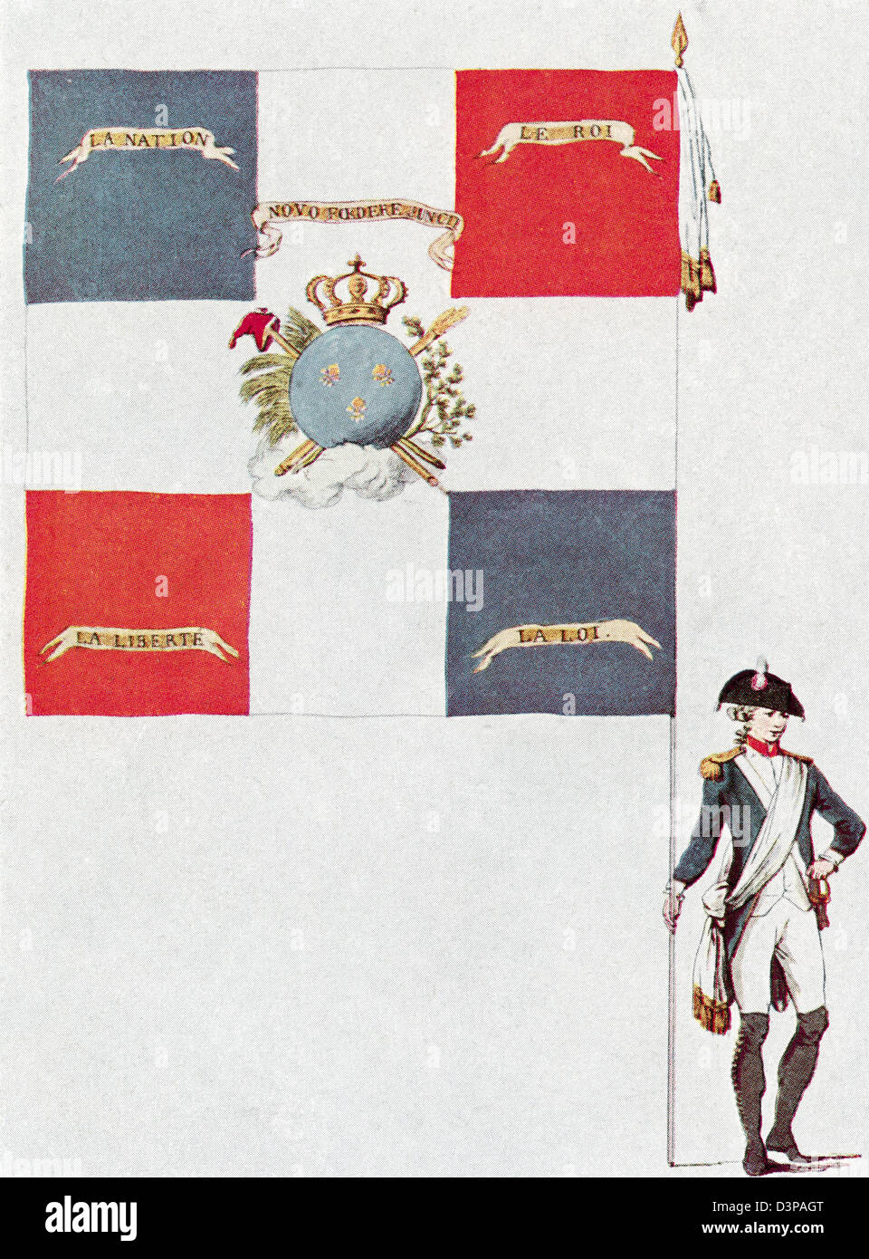 Battalion flag of the Parisien National Guard, Battalion Des Jacobins ...