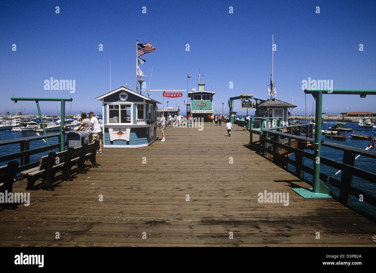 The Green Pier is a favorite spot for watersport activities or just a ...