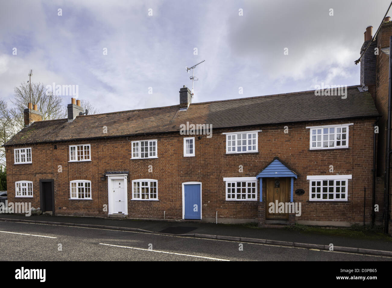 Cottages in the village of Feckenham, Worcestershire, England, UK Stock ...