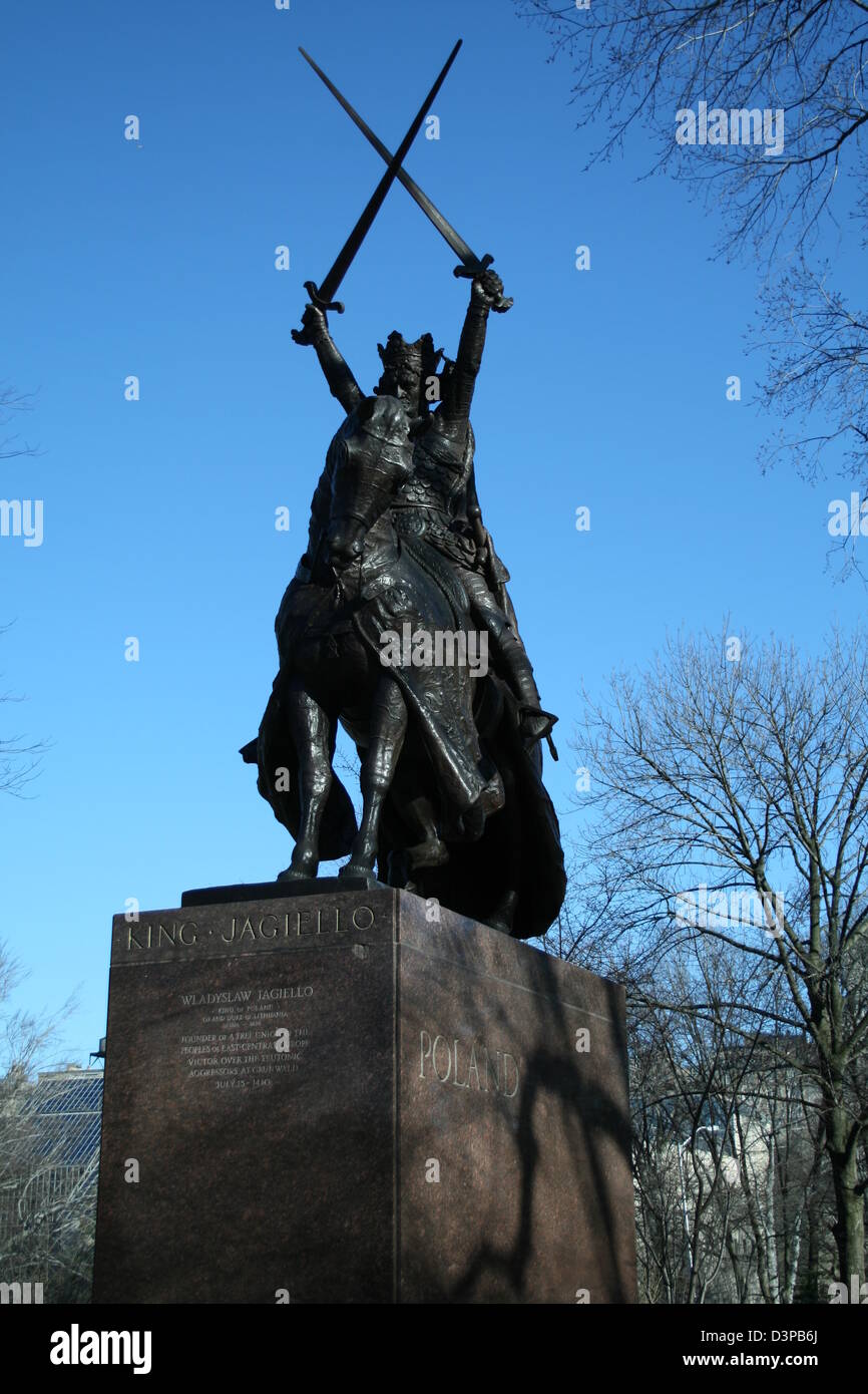 King Jagiello Monument Stock Photo - Alamy