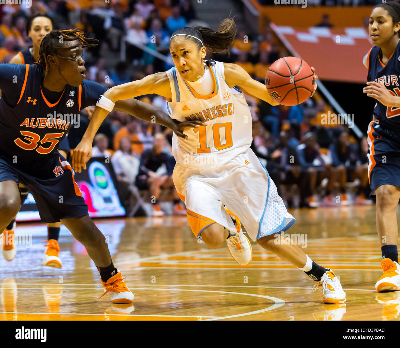 Knoxville, Tennessee, USA. 21st February 2013. guard Meighan Simmons ...