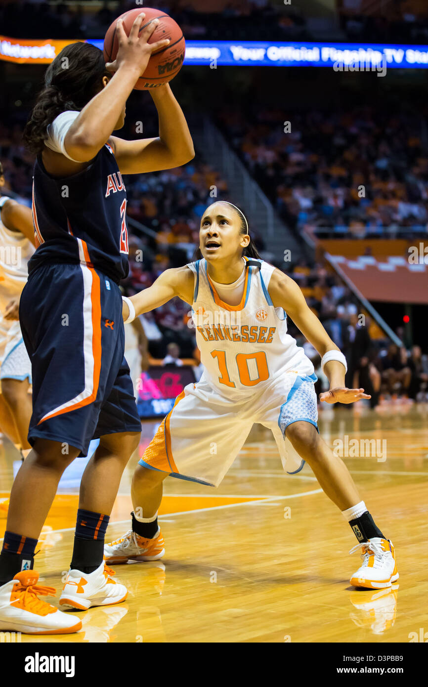 Knoxville, Tennessee, USA. 21st February 2013. guard Meighan Simmons ...