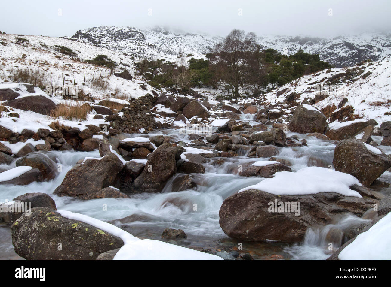 Coniston Copper Mines river Stock Photo - Alamy