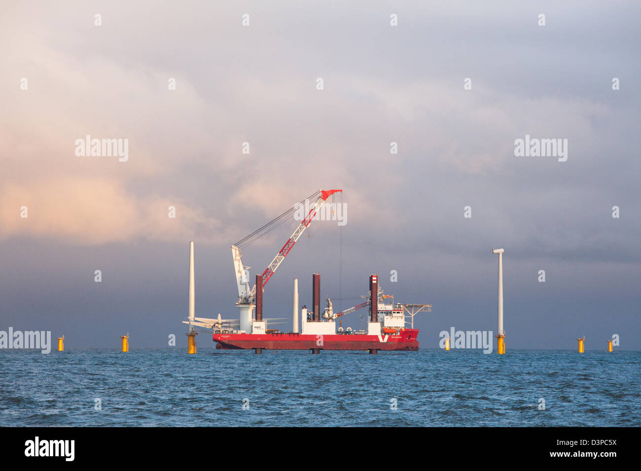 Offshore wind turbine construction hi-res stock photography and images ...