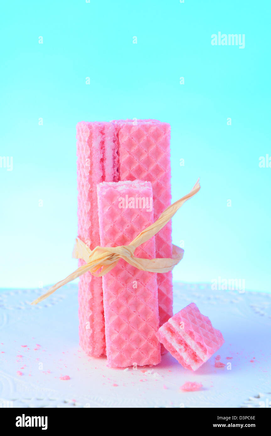 Pink wafer hi-res stock photography and images - Alamy