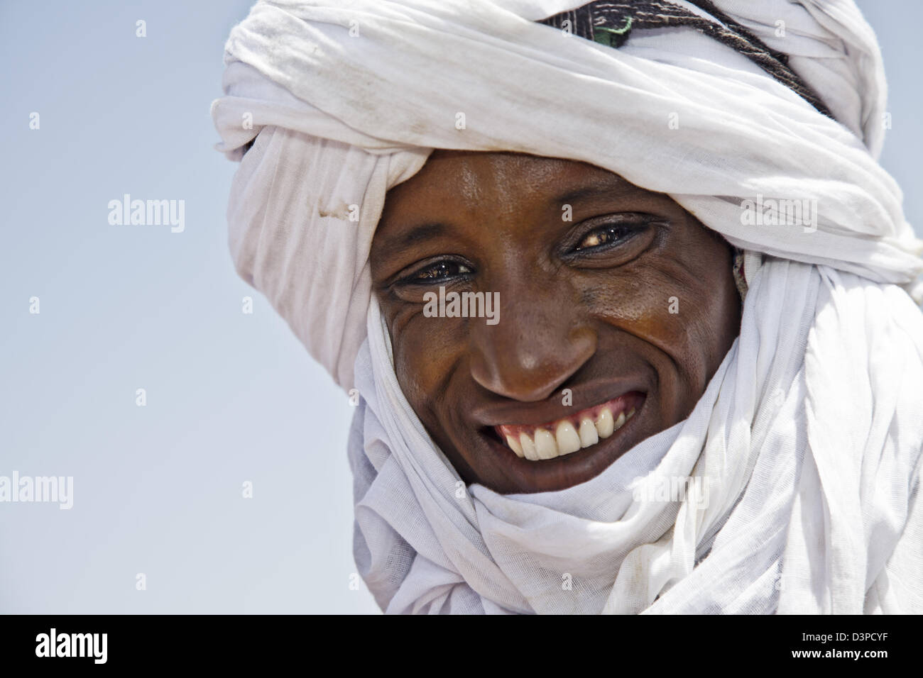 Wodaabe man wearing a turban, Niger Stock Photo - Alamy