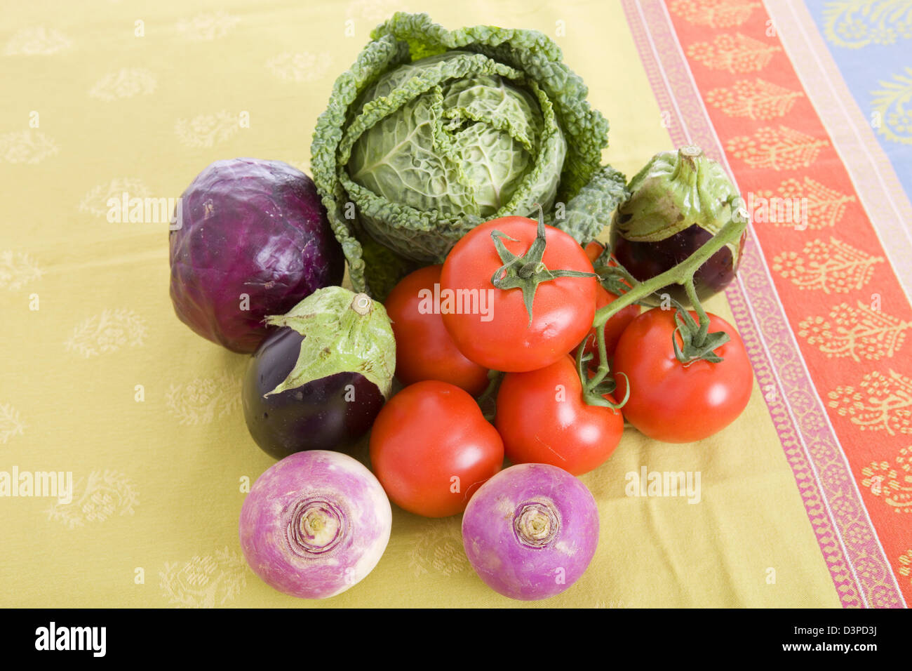 set of vegetables at the kitchen Stock Photo - Alamy