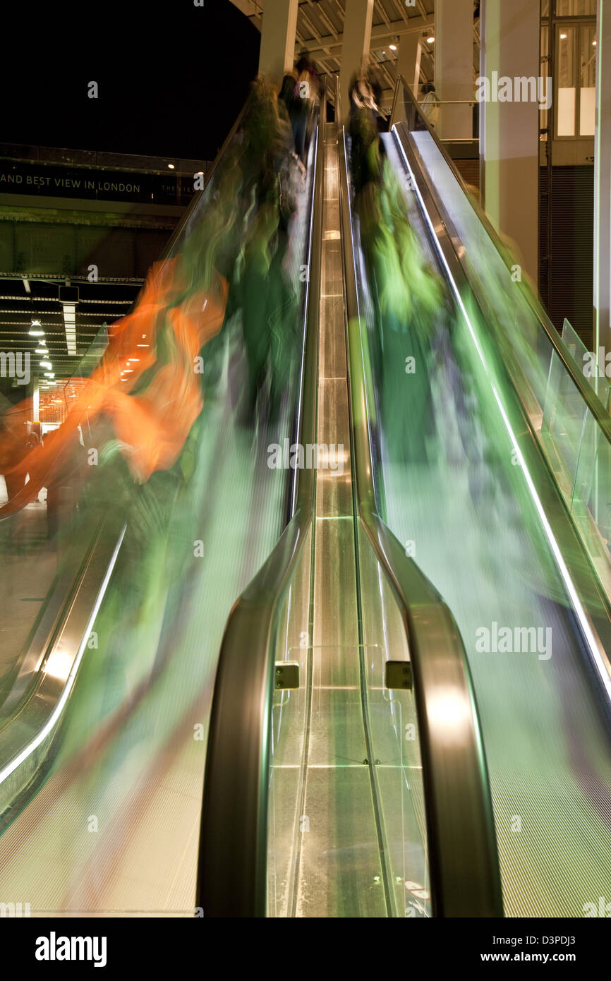 Escalator, The Shard, London Bridge Quarter, London, England Stock ...