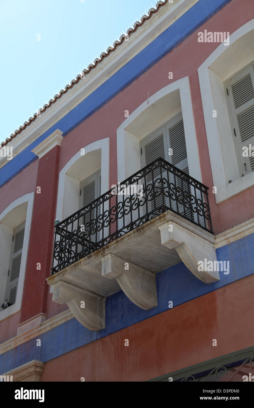 Typical greek facade on Paros island (Greece Stock Photo - Alamy