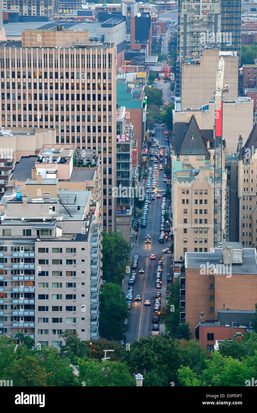 City street aerial view Stock Photo - Alamy