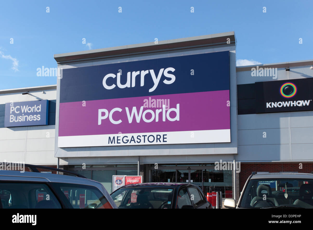 Currys PC World Megastore signage Stock Photo - Alamy