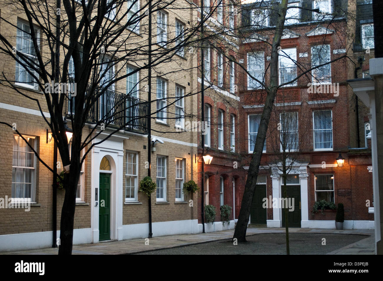 Courtyard in the City of London, Wardrobe Place, London, EC4, UK Stock ...