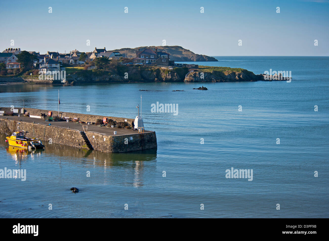 Cemaes Bay Harbour Anglesey North Wales Uk Stock Photo - Alamy