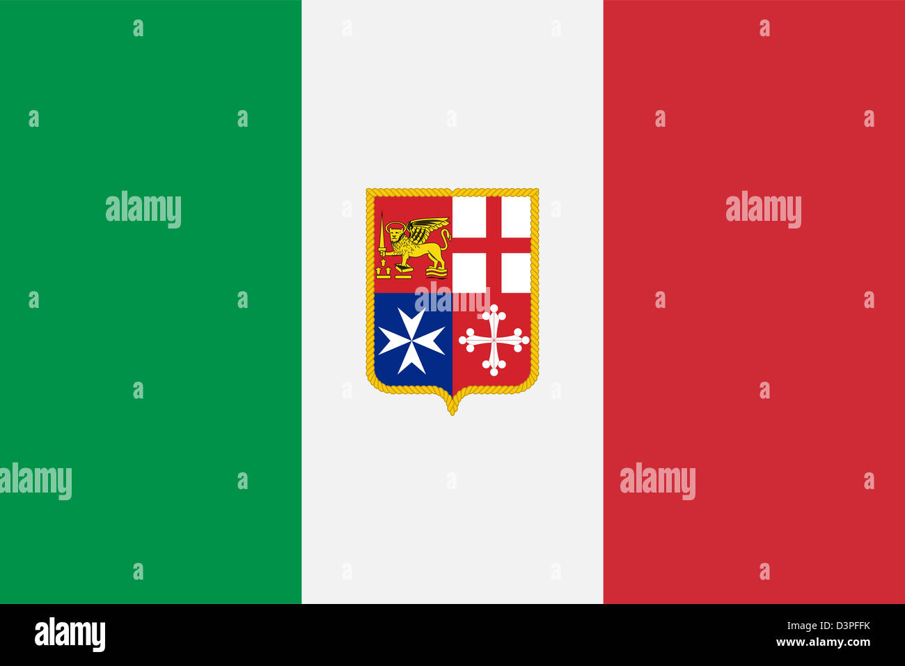 Civil ensign of Italy Stock Photo - Alamy