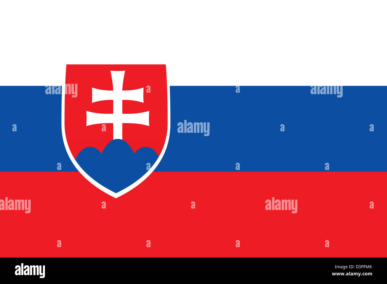 Flag of Slovakia Stock Photo - Alamy